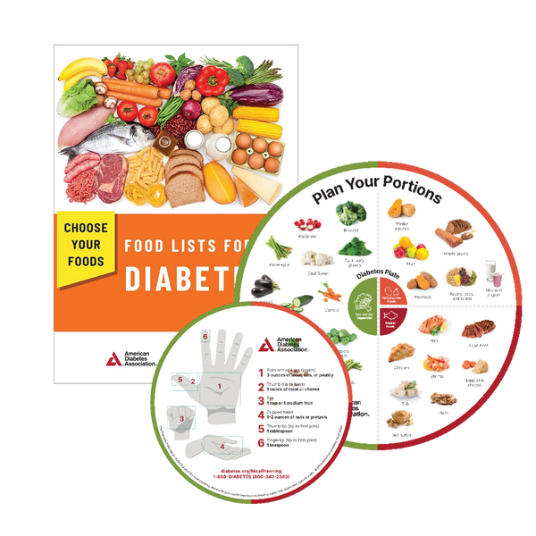 The Food List & Portion Wheel Combo Set (25/packs) - ShopDiabetes.org ...