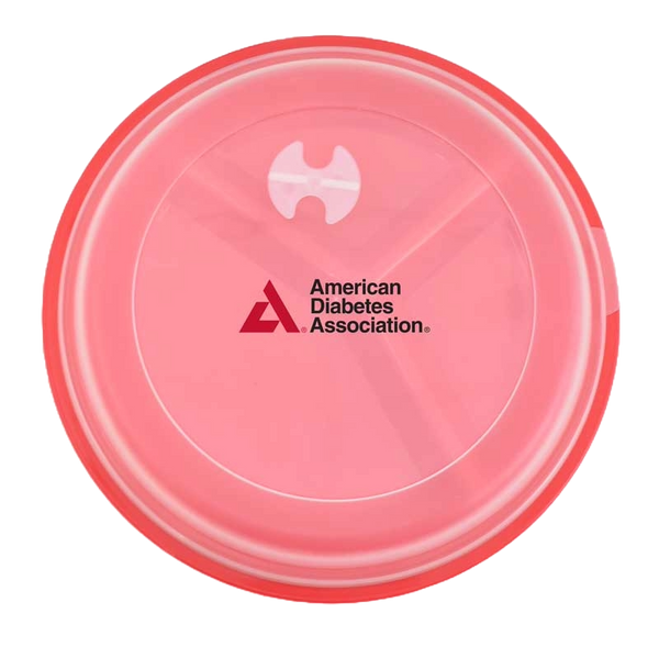 American Diabetes Association Red Portion Control Plate with Lid ...